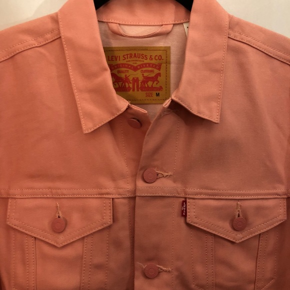 Levi's | Jackets & Coats | Levis Mens Trucker Jacket Jelly Crispy Pink ...